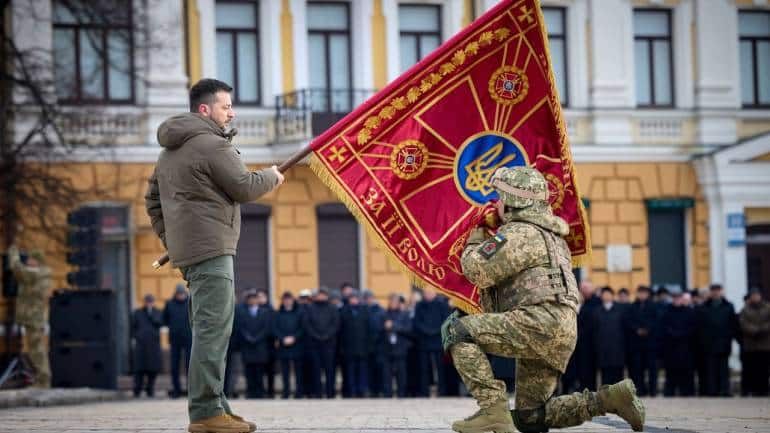 In Pics: Ukraine President Zelensky pledges push for victory on war ...