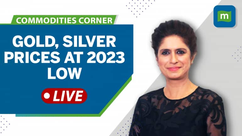 Commodities Live: Gold, silver prices at 2023 low. Demand to rise?