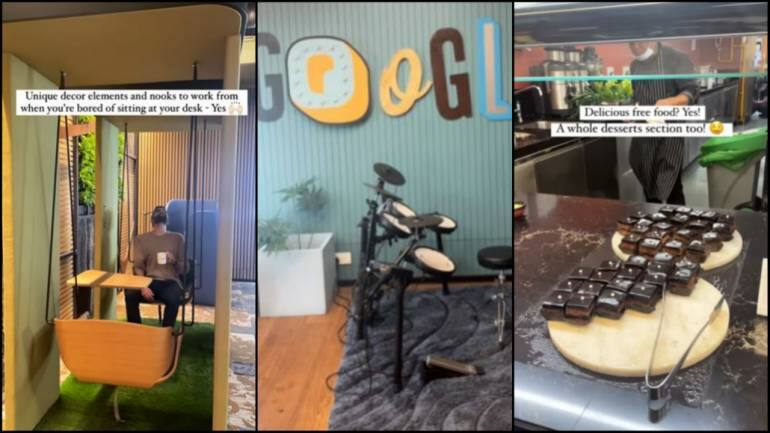 Watch: Nap rooms, spa, all day café and more inside Google office in ...