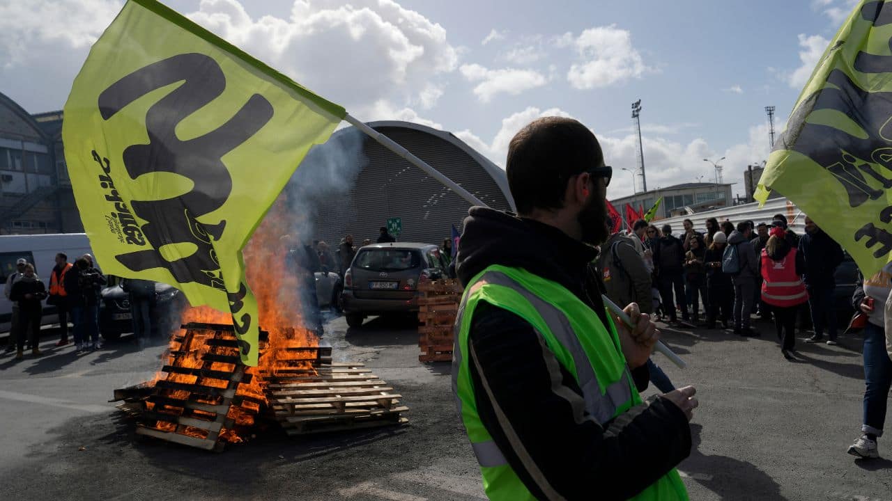 In Pics: Protesters march against French President Macron's plan to ...