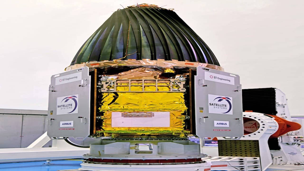 Isros Ipslv C55 Successfully Places 2 Singapore Satellites Into