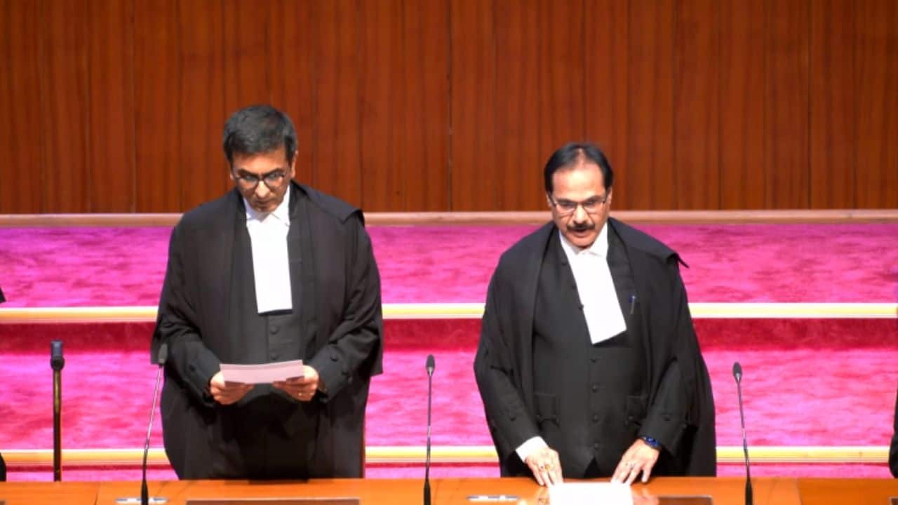 Justice Prashant Mishra and KV Viswanathan takes oath as Supreme Court judges: See Pics ...