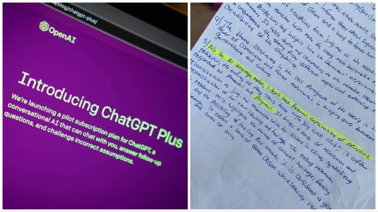 A Class 7 boy was caught using ChatGPT for homework. One line gave it away