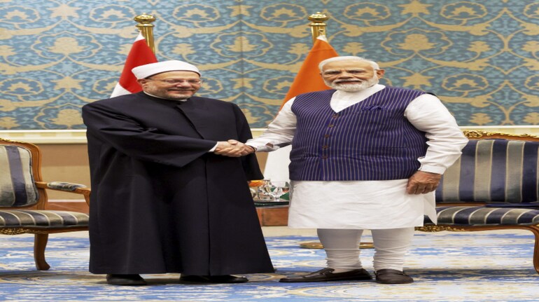 PM Modi meets Egypt's Grand Mufti, discusses countering extremism ...
