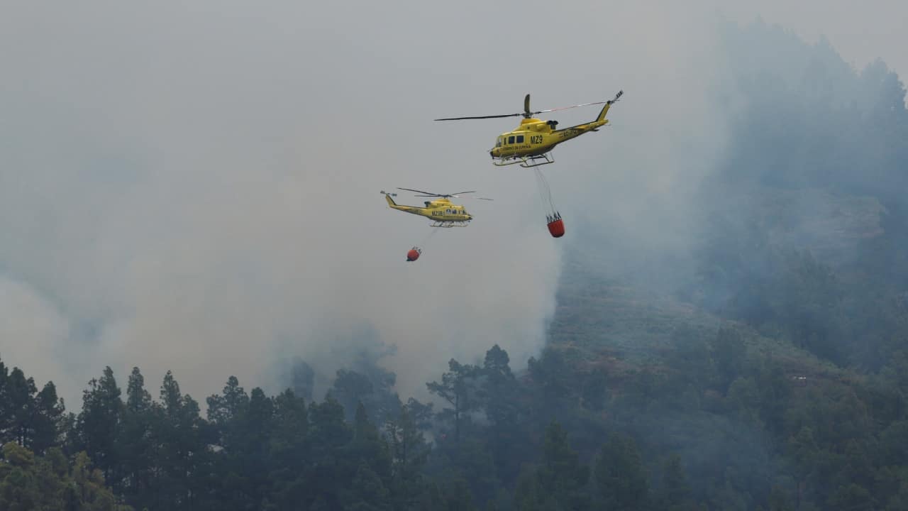 In Pics: Thousands evacuated as firefighters battle La Palma wildfire