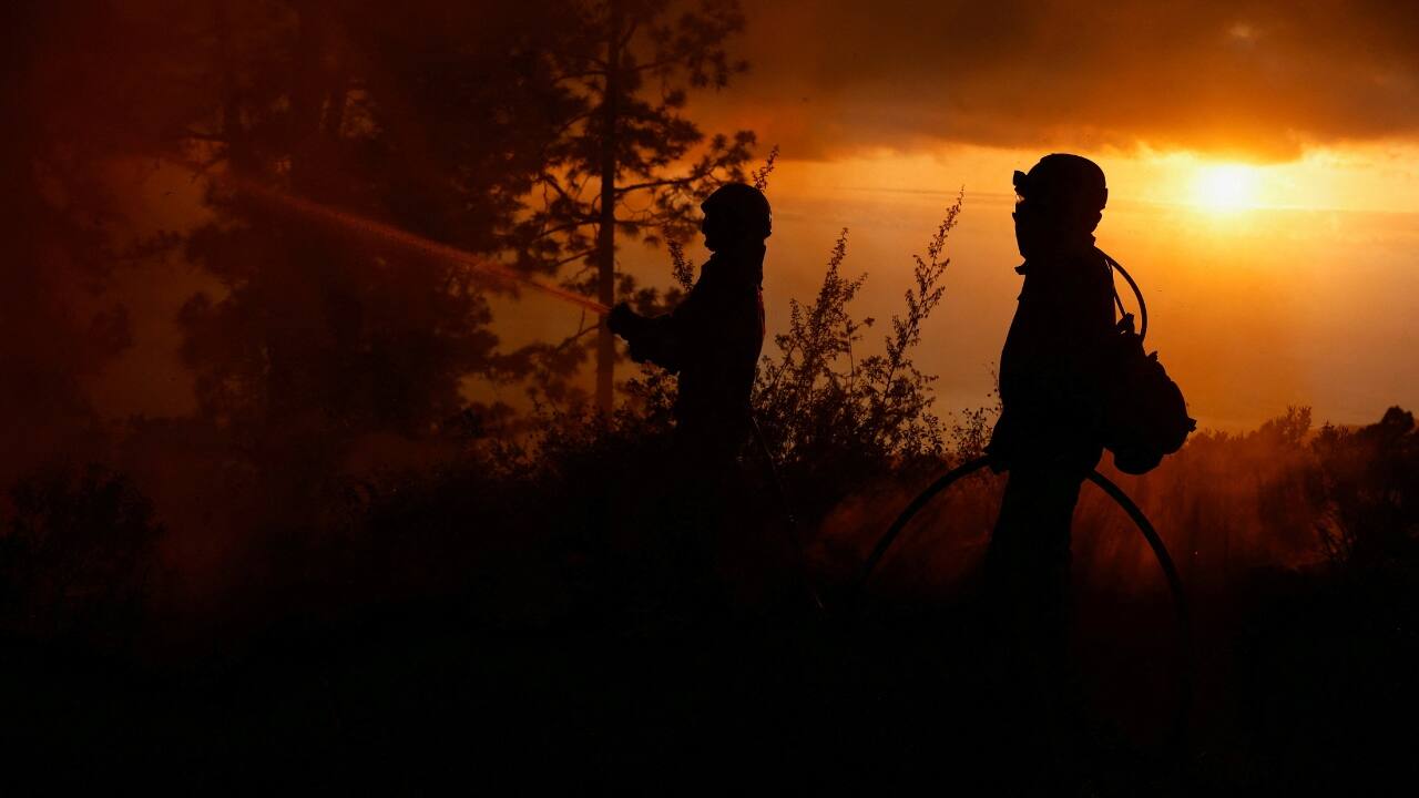 In Pics: Thousands evacuated as firefighters battle La Palma wildfire