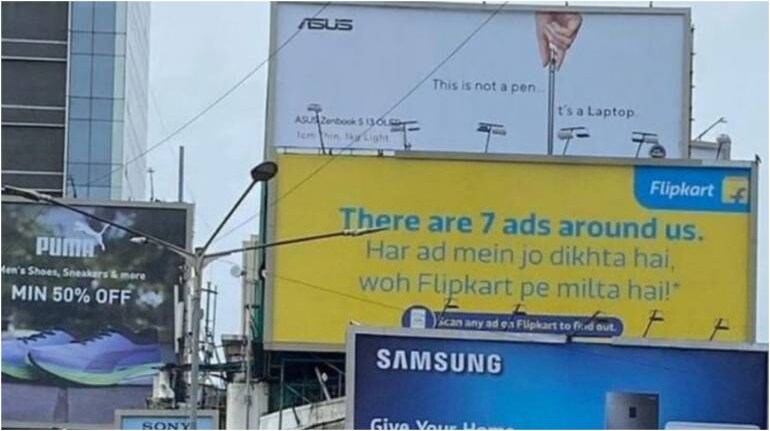 Flipkart's viral billboard gets a thumbs up on Twitter. Well played ...