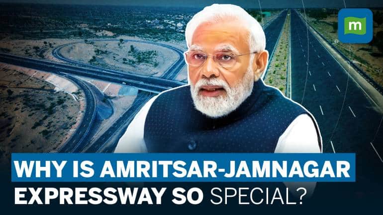 PM Modi inaugurates 6-lane greenfield expressway of Amritsar-Jamnagar ...