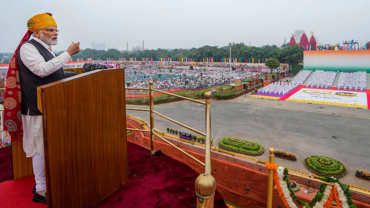 Independence Day 2023: PM Modi hoists the Tricolour at the Red Fort; highlights of his speech