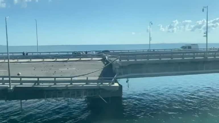 Ukraine Strikes 2 Bridges Connected to Russian-Occupied Crimea