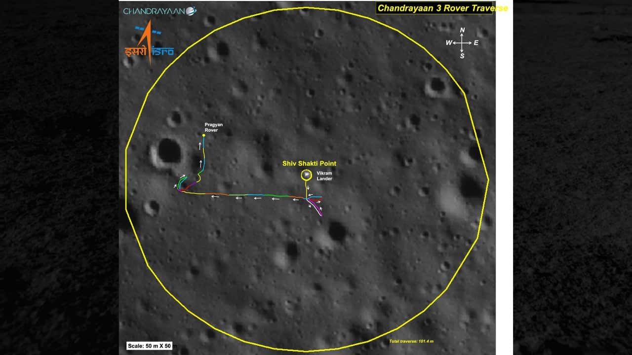 Chandrayaan-3: Pragyan Rover completed its walk and sets into sleep ...