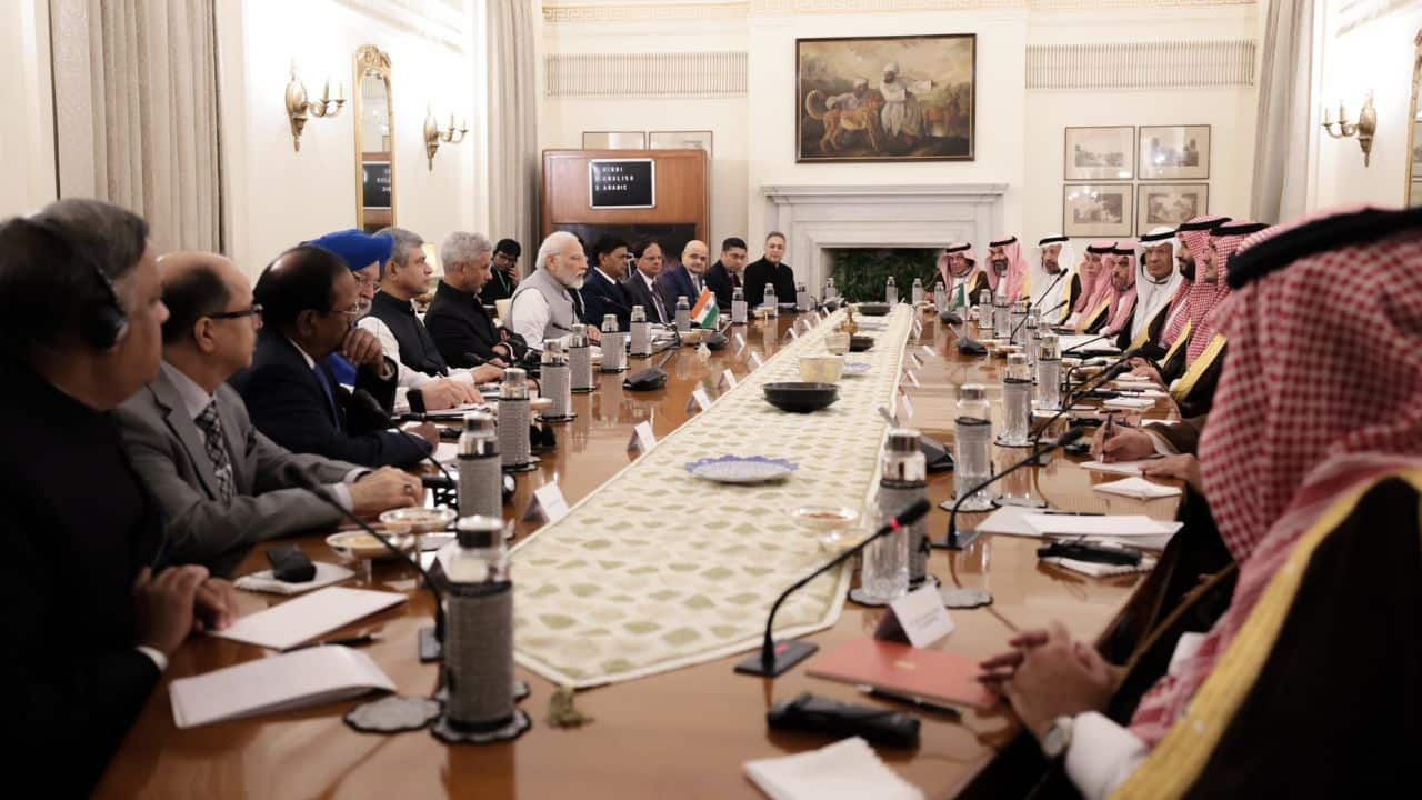 In Pics: PM Modi, Saudi Crown Prince hold bilateral talks ...