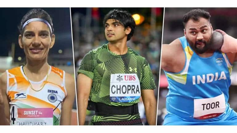 The Indian track and field contingent at Asian Games 2023