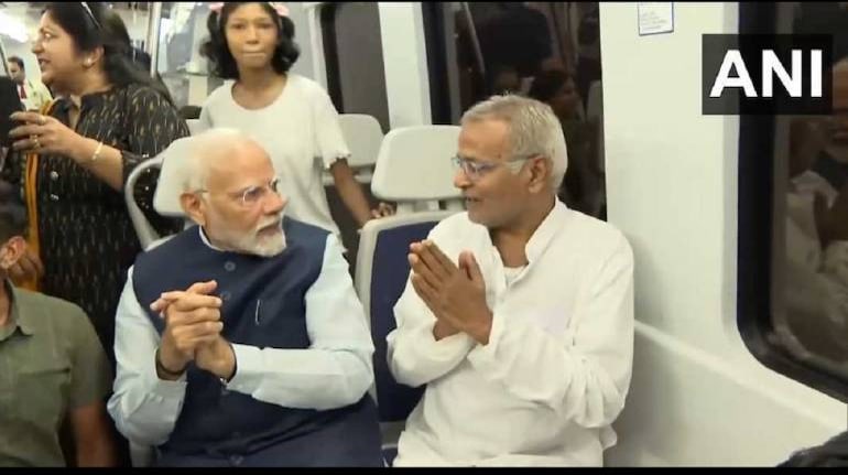 PM Modi inaugurates extension of the Delhi Metro's Airport Line, takes ...