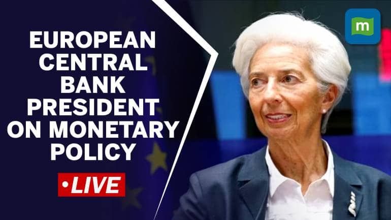 European Central Bank President Christine Lagarde speaks at the 2023 ...
