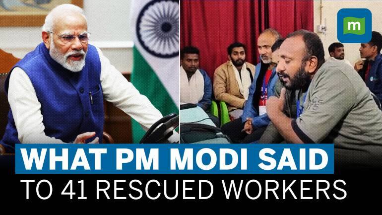 PM Modi Speaks To 41 Workers Rescued From Uttarakhand Tunnel Says, "Exemplary Bravery Shown"