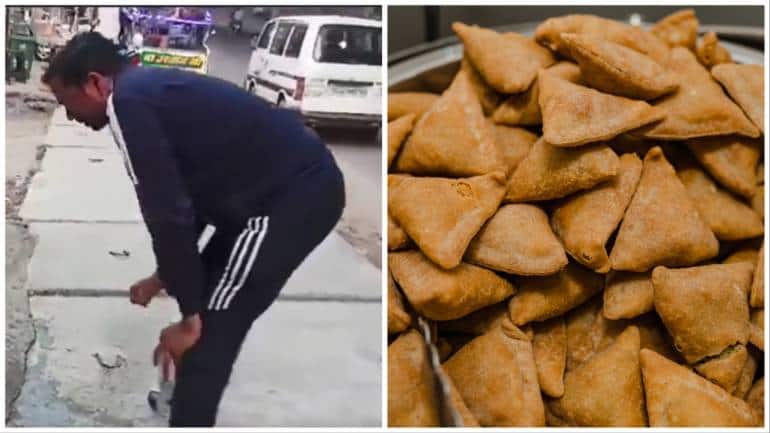 Father, daughter fall ill after eating samosas with dead lizard. Video