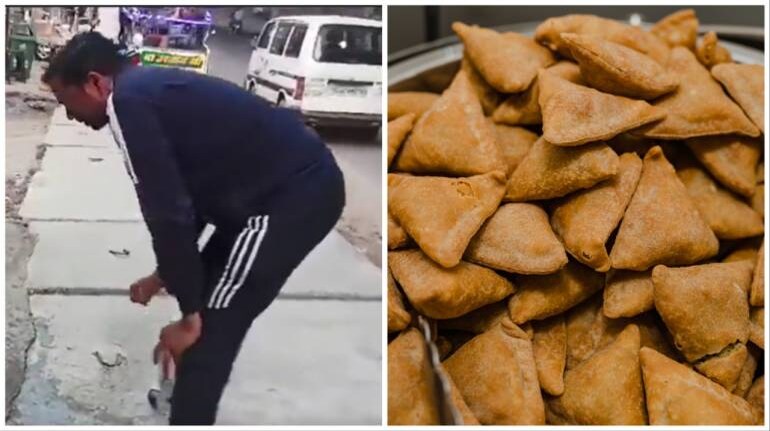 Father, daughter fall ill after eating samosas with dead lizard. Video