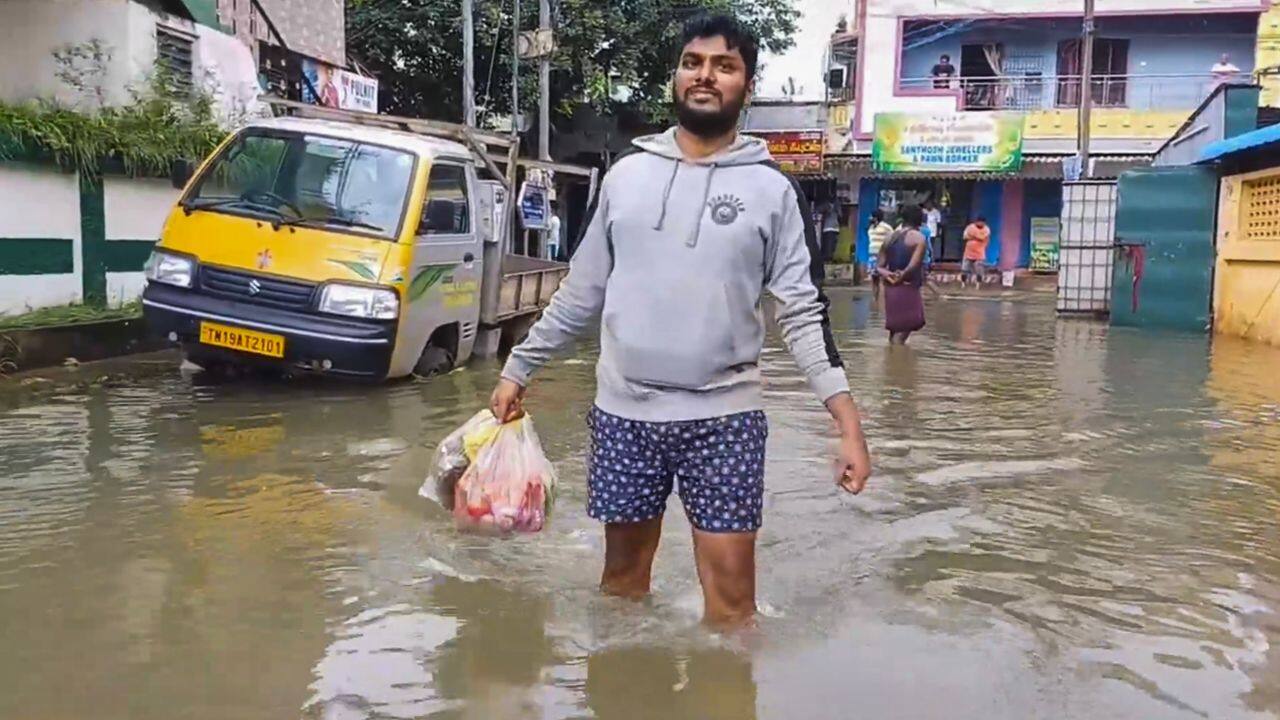 Cyclone Michaung: Death toll rises to 12, Chennai streets waterlogged after heavy rainfall