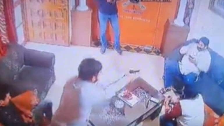 CCTV video shows moment Karni Sena chief Sukhdev Singh Gogamedi was shot