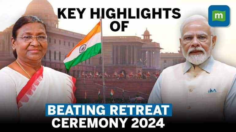 Beating Retreat Ceremony 2024 | Key highlights of 75th Republic Day ...