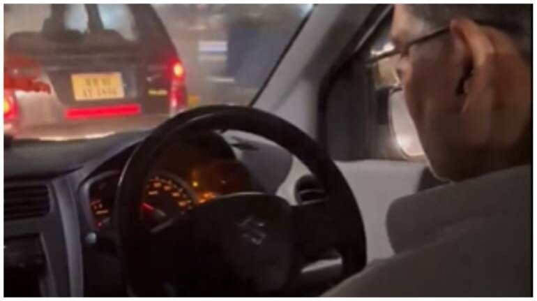 Uber driver watches videos on phone while driving in Mumbai: 'I am not ...