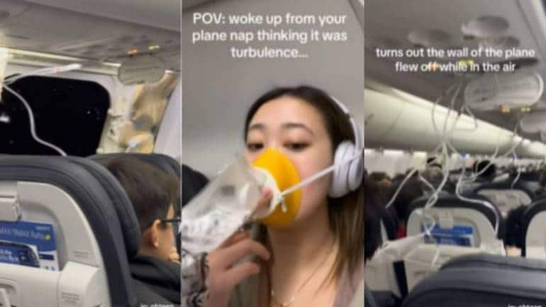 Woman shares hair-raising video from inside Alaska Air flight that lost ...