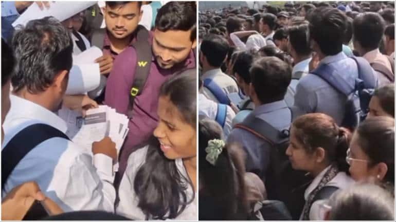 Hundreds of job seekers clamour outside IT office in Pune for walk-in ...
