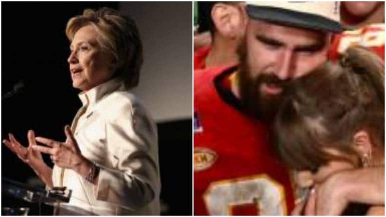 Hillary Clinton congratulates ‘Taylor's boyfriend' in viral Super Bowl ...