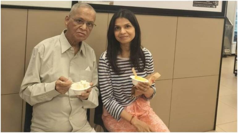 Narayana Murthy, Akshata Murty visit iconic Bengaluru ice cream joint