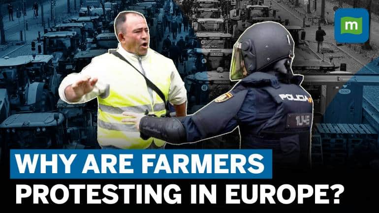 Farmers' protest in Europe and set fire to tyres and demand fair trade ...