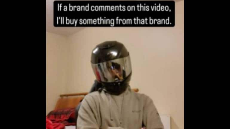 Helmet-wearing man takes Instagram by storm with a promise. 27 million ...