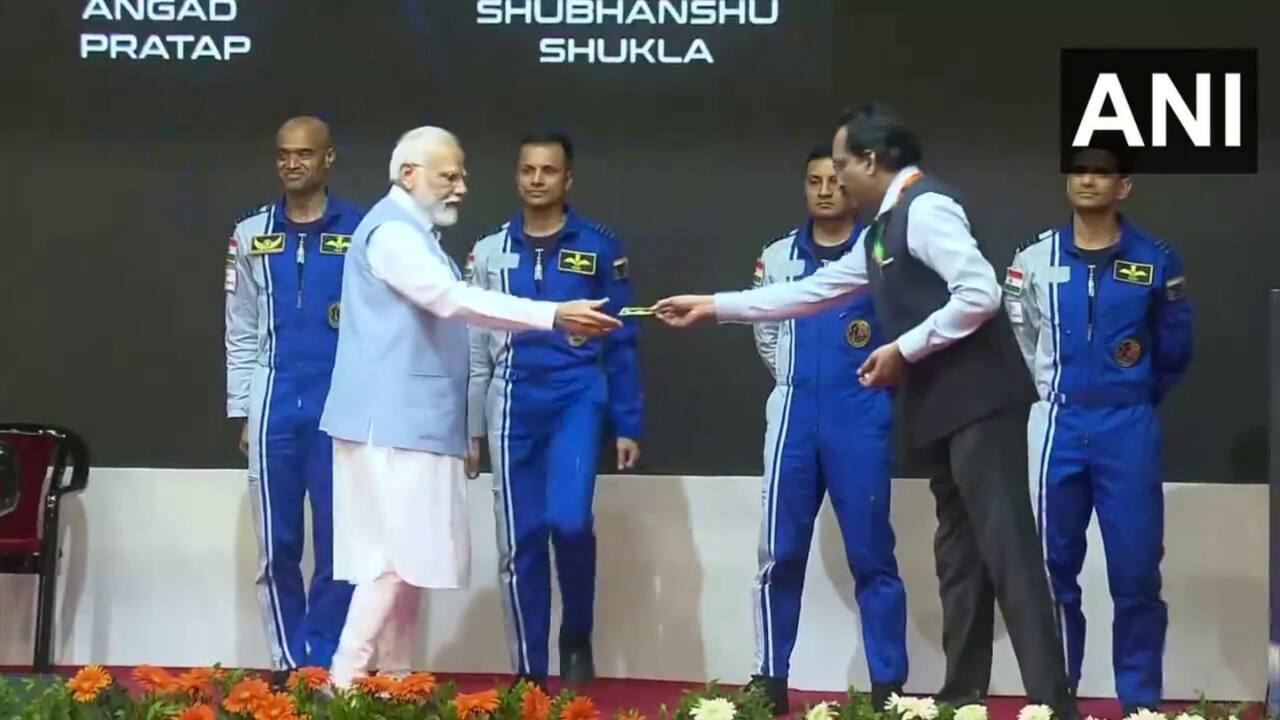 PM Modi bestows astronaut wings to India’s ‘Gaganauts’