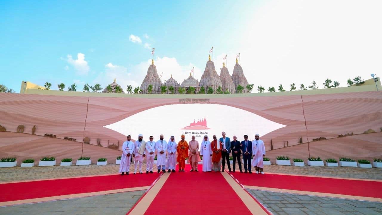 PM Modi at BAPS Mandir: UAE has written a golden chapter in history of ...