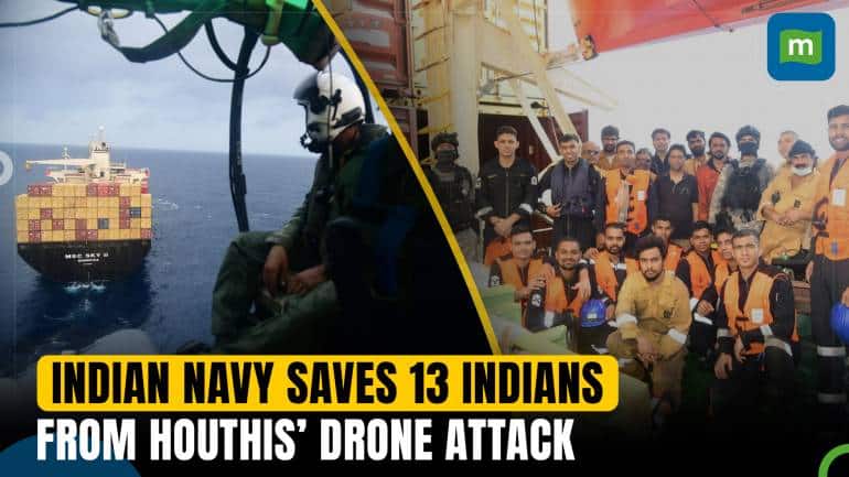 Red Sea Crisis: Indian Navy rescues ship under drone attack, saving 13 ...