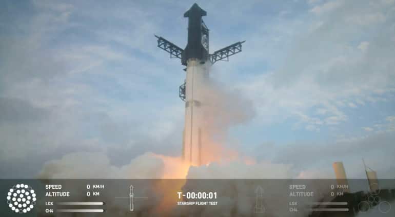 SpaceX's mega rocket blasts off on a third test flight from Texas