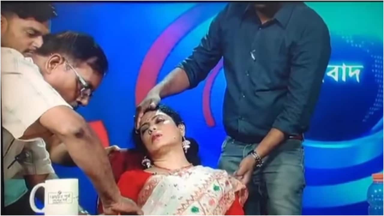 DD Bangla anchor faints while reading news live, shares health update ...