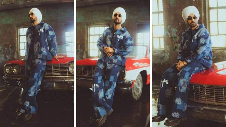 Diljit Dosanjh gets the denim on denim look right, complete with black ...