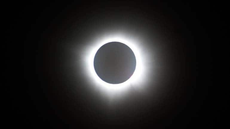 A breath-taking view of the solar eclipse, as seen from space. Watch ...