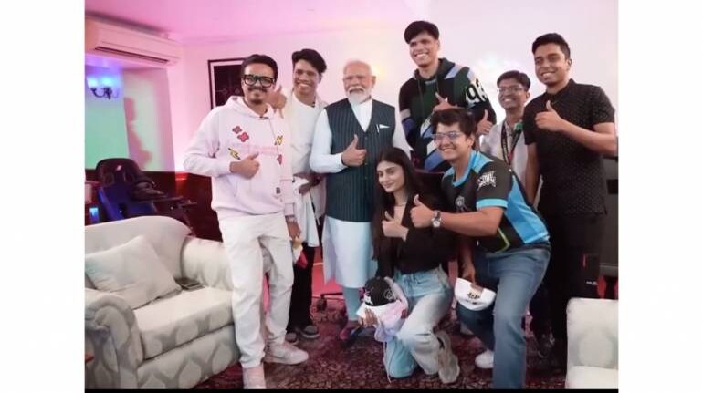 PM Modi meets select Indian gamers, tries his hand at a few games