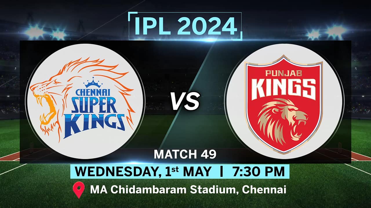 IPL Today's Match: CSK vs PBKS Toss, Pitch Report, Head to Head stats ...