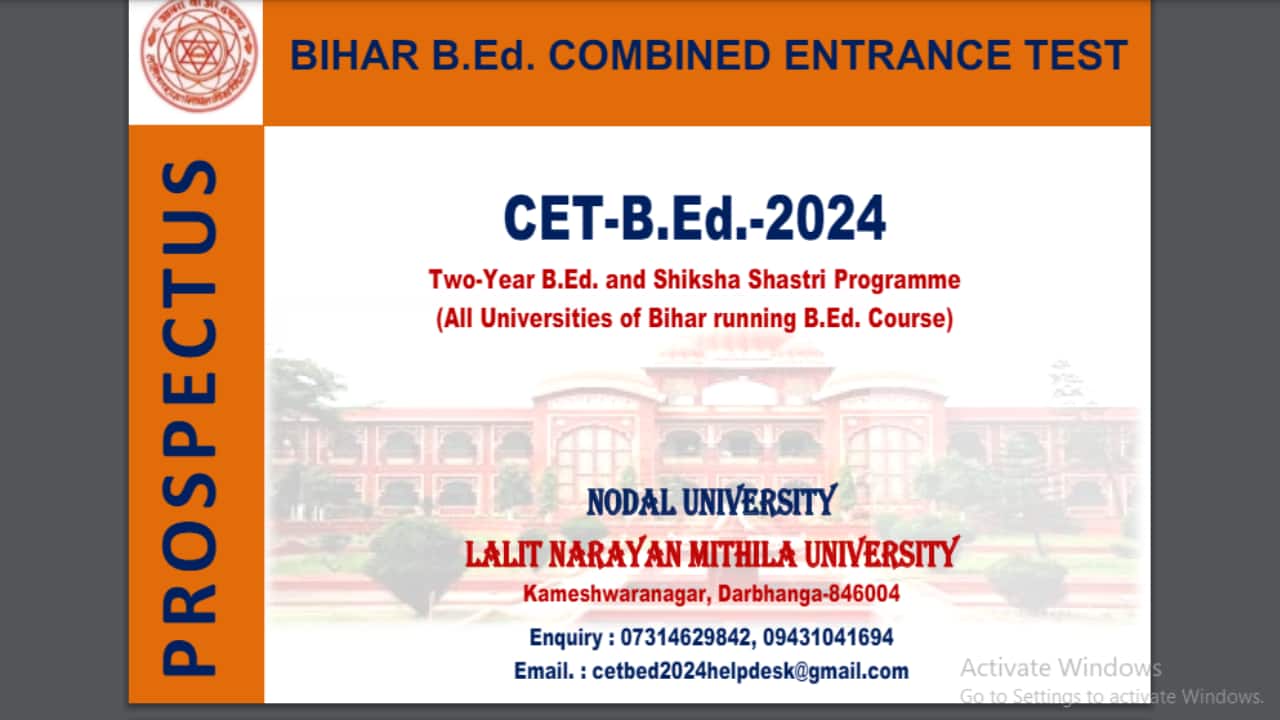 Bihar B.Ed CET 2024 registration begins at biharcetbed-lnmu.in, here's ...