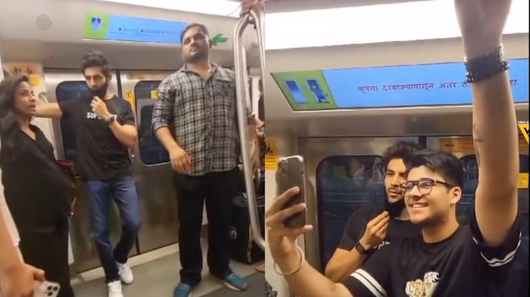 Kartik Aaryan travels in Mumbai Metro to avoid traffic, clicks pictures ...