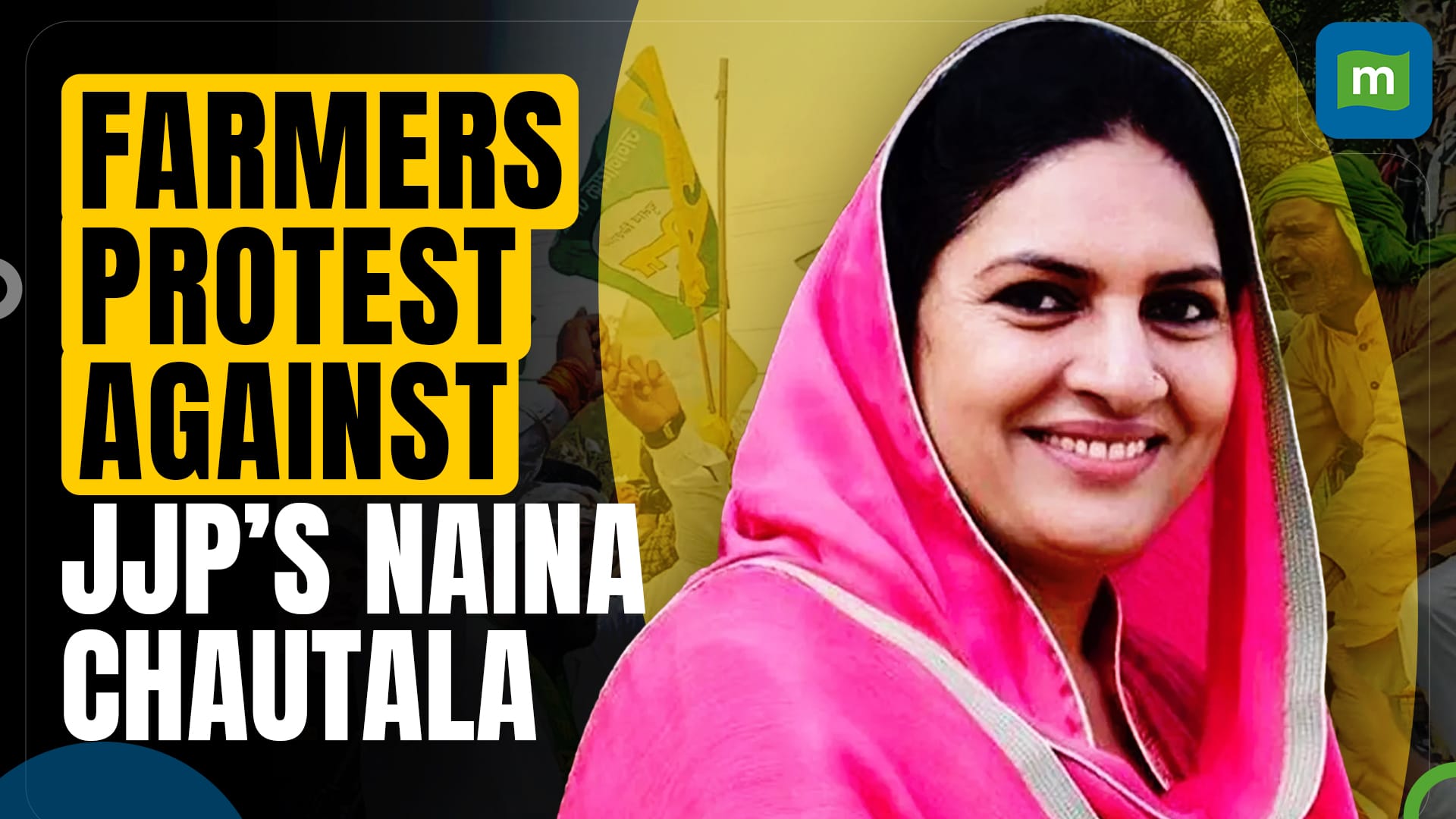 Farmers Protest Against JJP's Naina Chautala In Hisar | Haryana Lok ...