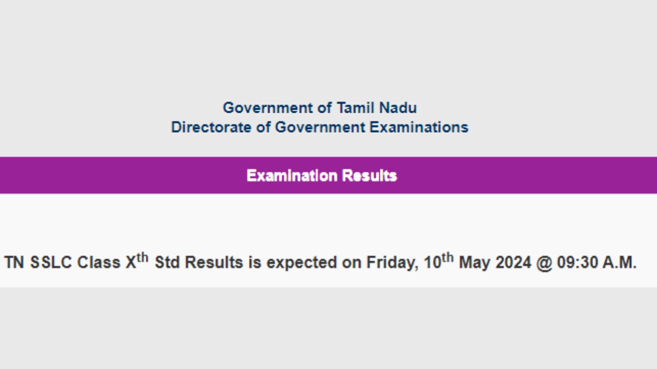 TN 10th Result 2024 Highlights: 91.55% pass TNDGE SSLC, results link ...