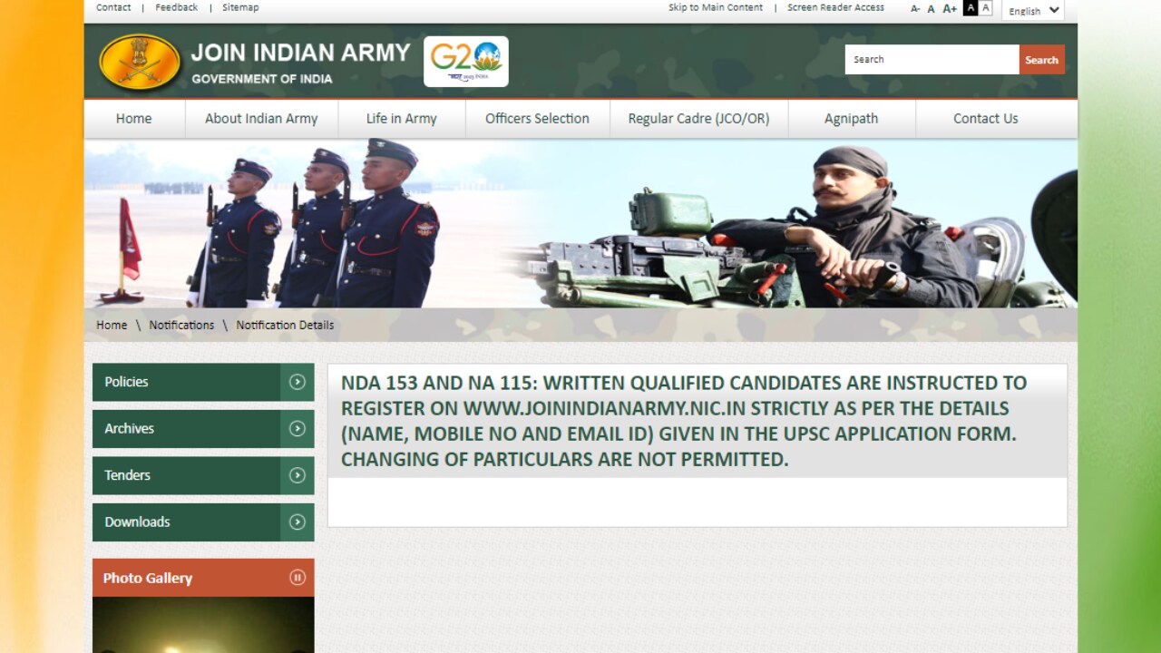 Join Indian Army Advertisement Indian Army TGC 139 Online Form 2023