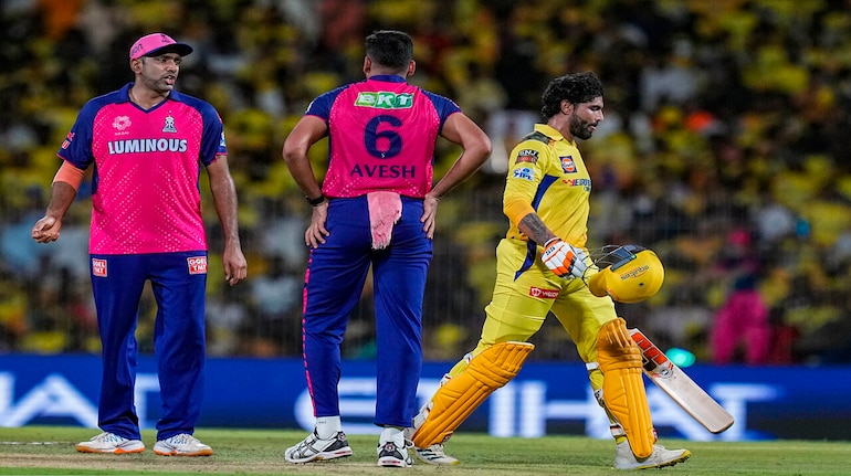 CSK vs RR IPL 2024: Ravindra Jadeja given out for obstructing the field ...