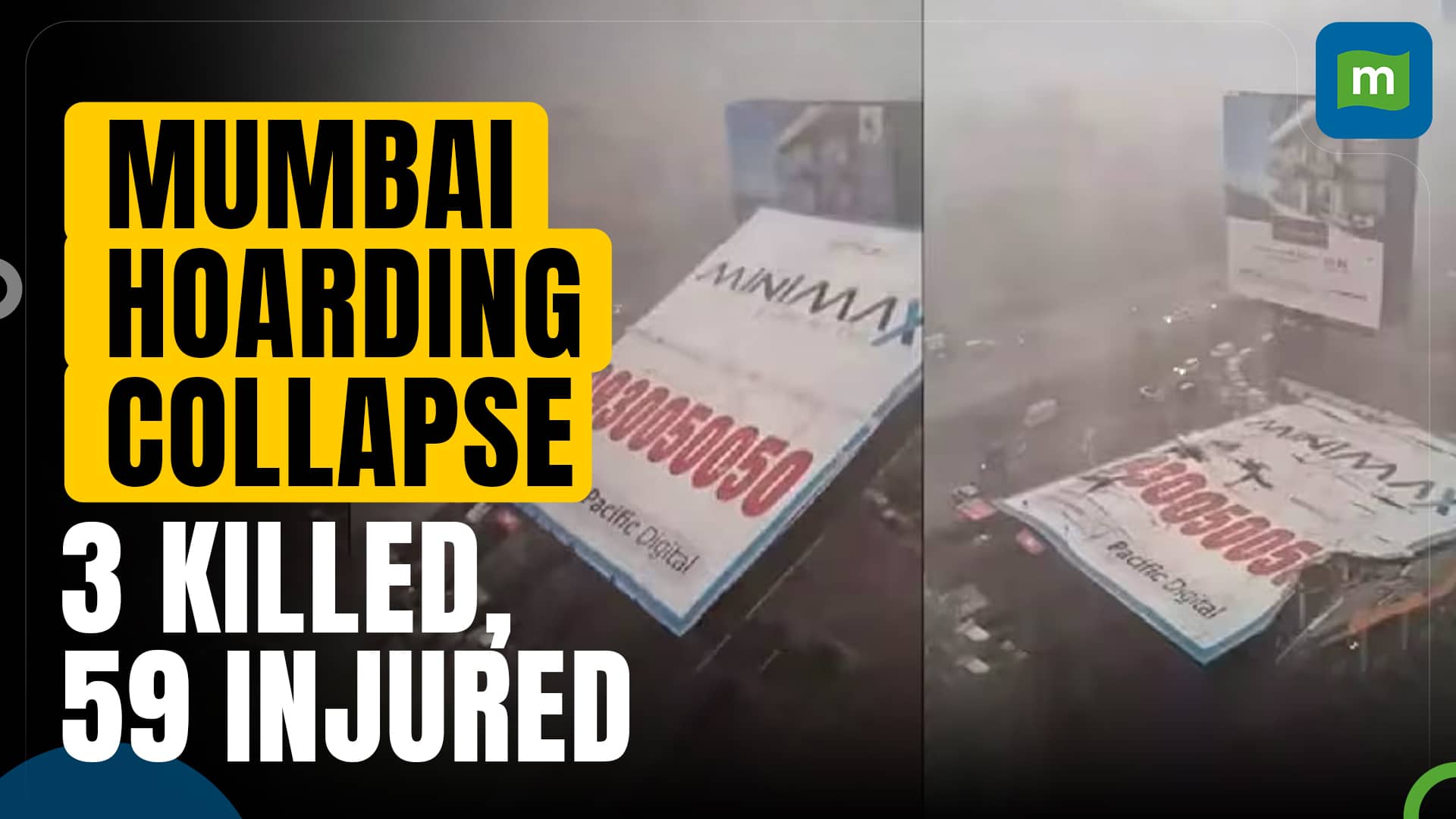 100 feared trapped after massive billboard falls during Mumbai dust storm