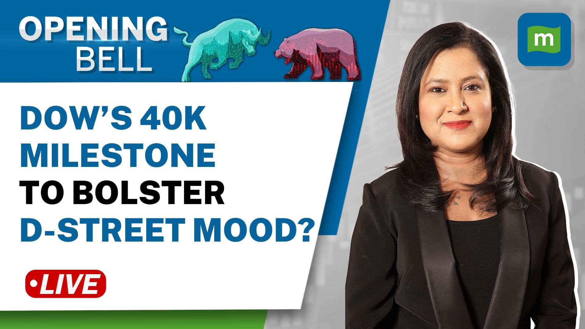 Live: Dow Hits 40,000 Milestone; Will Nifty extend rally? PB Fintech ...