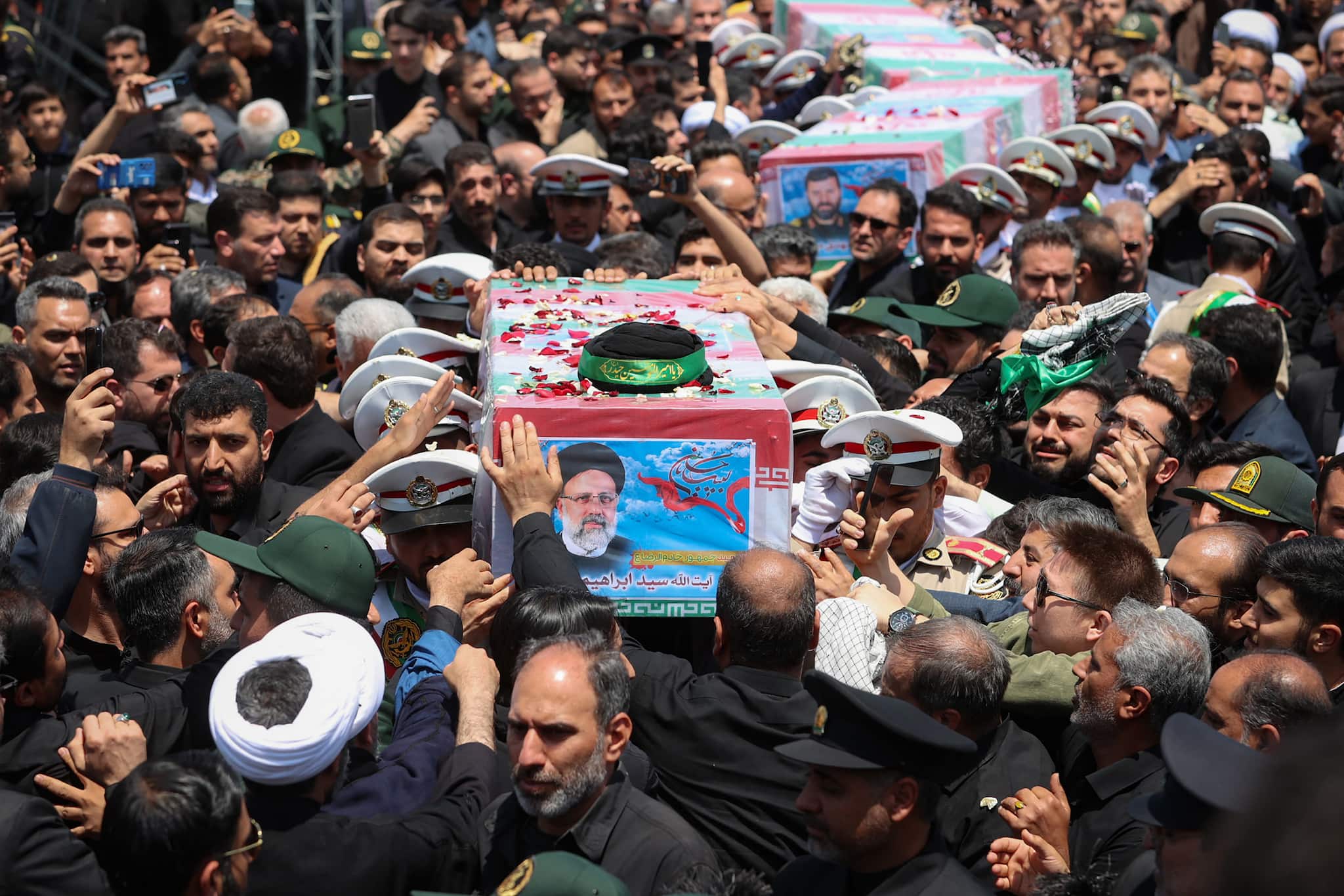 Iranians gather in thousands to bid adieu to President Raisi